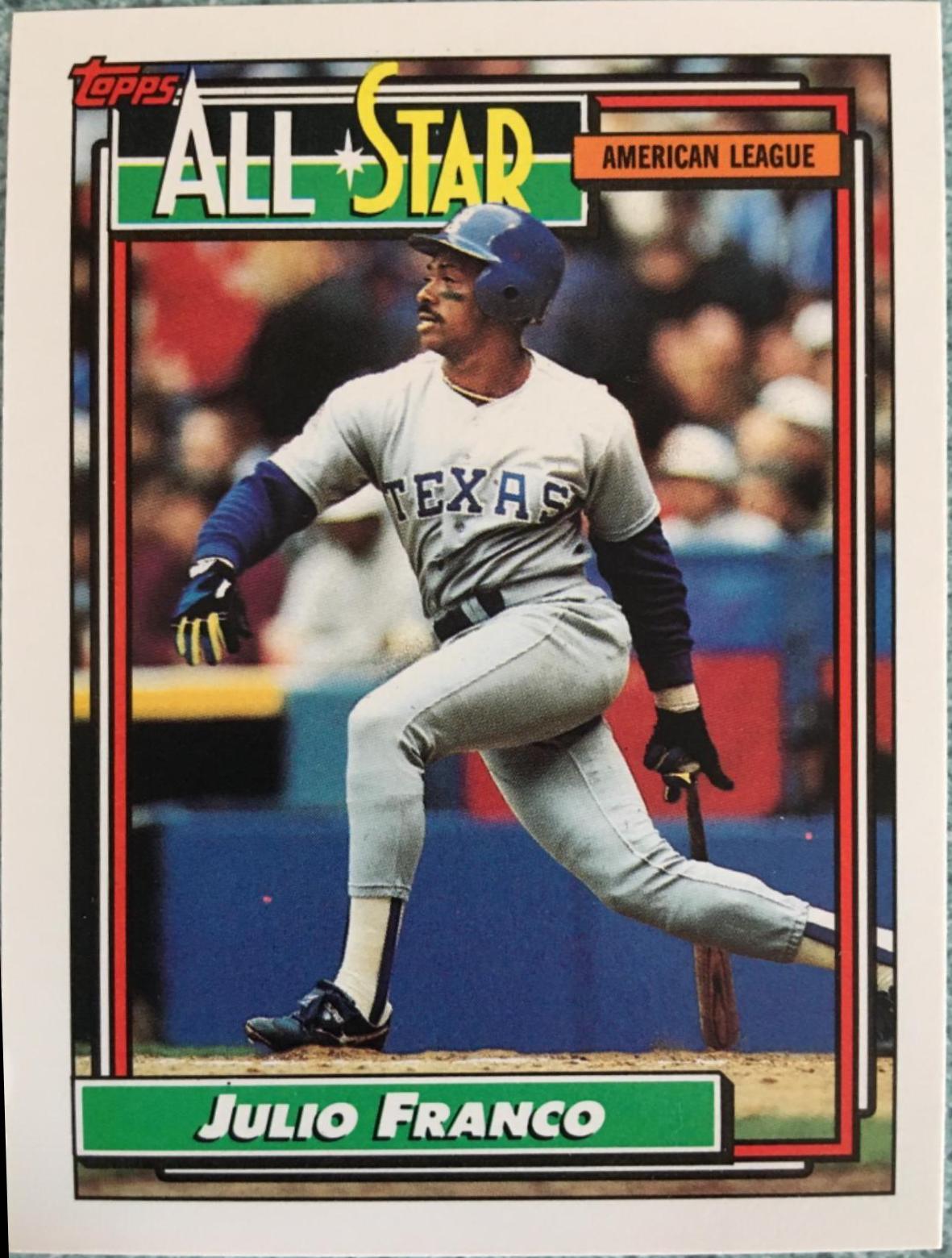 Julio Franco #398 Prices | 1992 Topps | Baseball Cards