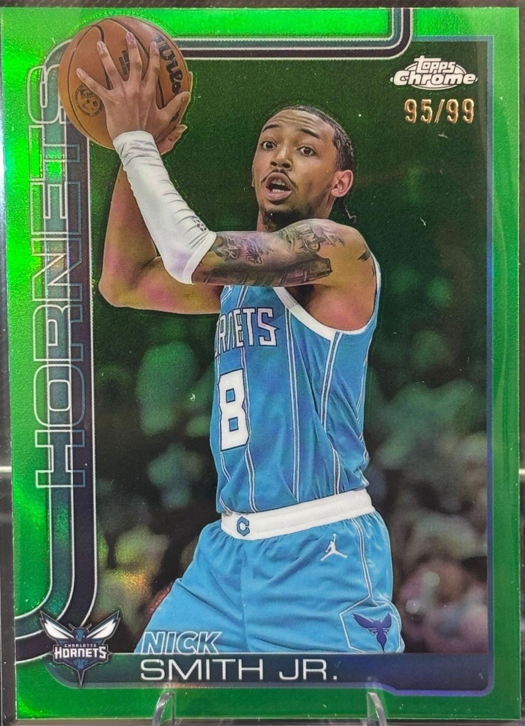 Nick Smith Jr. [Green Basketball Refractor] #26 Prices | 2025 Topps ...