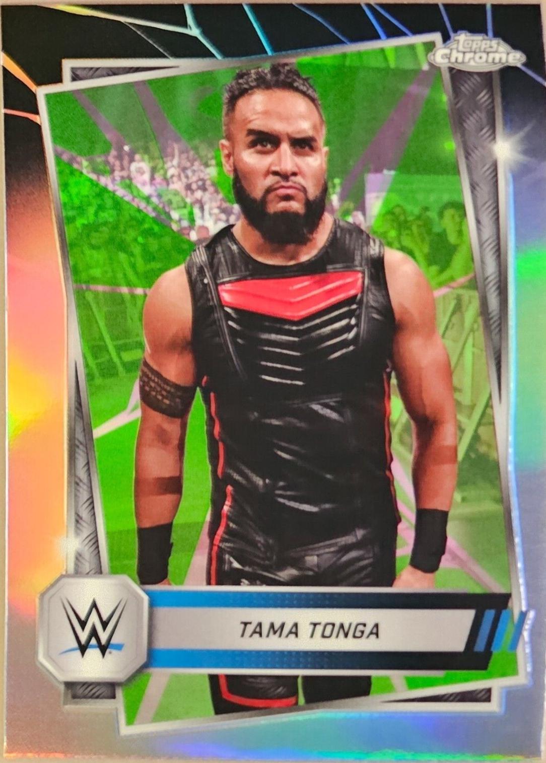 Tama Tonga [Neon Green Black Refractor] #54 Prices | 2025 Topps Chrome ...