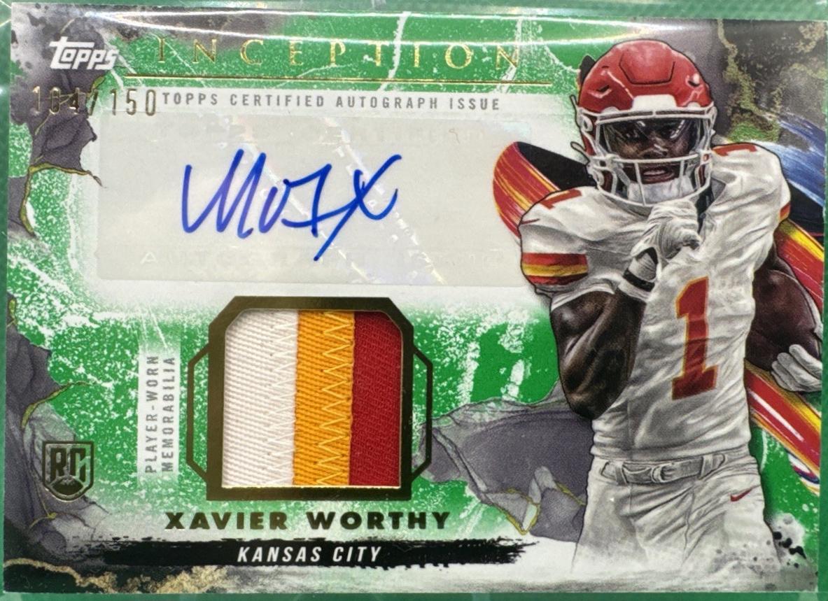 Xavier Worthy [Green] #PPA-XW Prices | 2024 Topps Inception Provenance ...