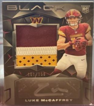 Luke McCaffrey [Royal Rookie Patch Autograph] #228 Prices | 2024 Panini ...
