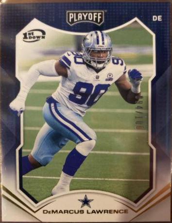 DeMarcus Lawrence [1st Down] #105 Prices | 2021 Panini Playoff ...