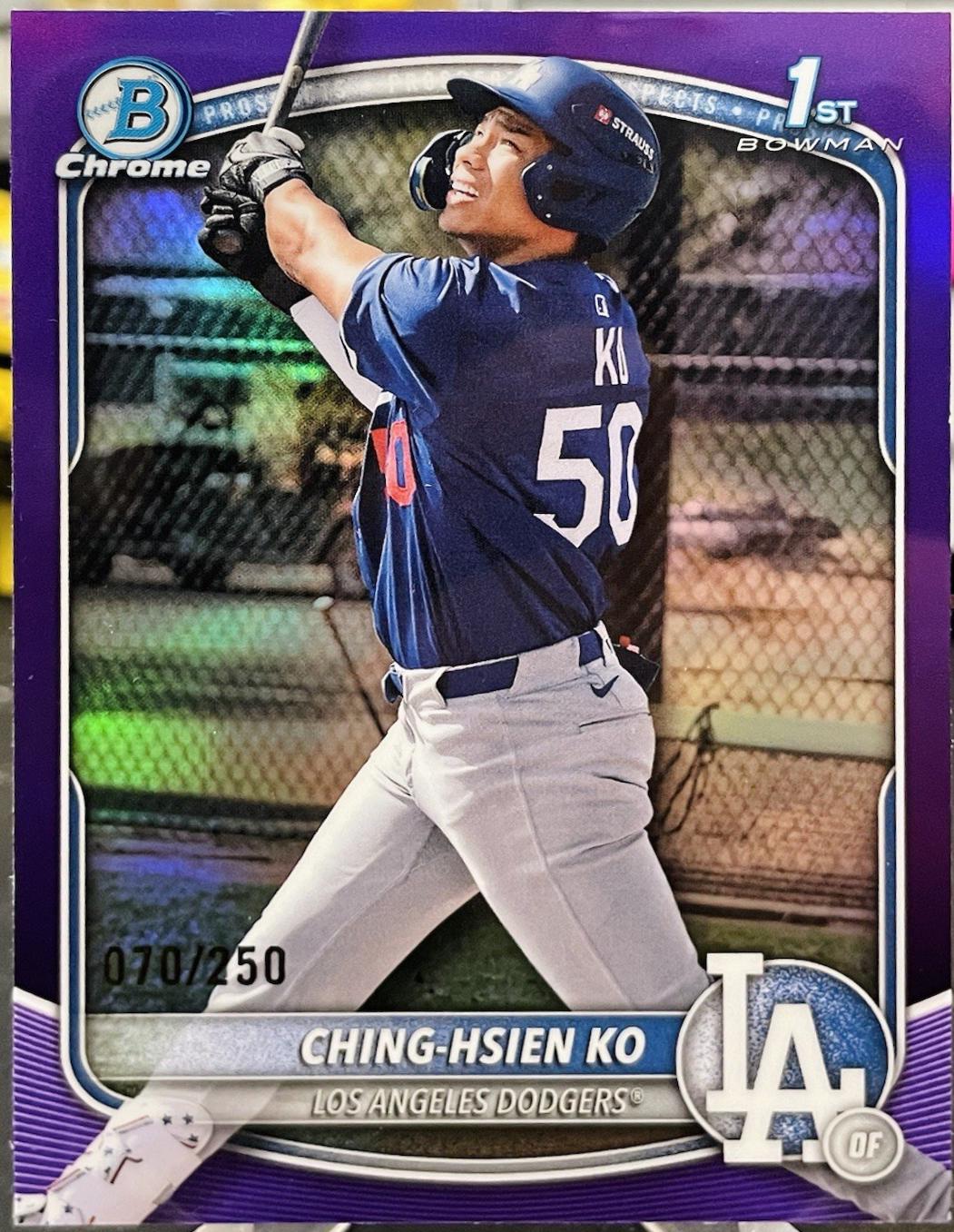 Ching-Hsien Ko [Purple Mega Refractor] #BCP-224 Prices | 2025 Bowman ...