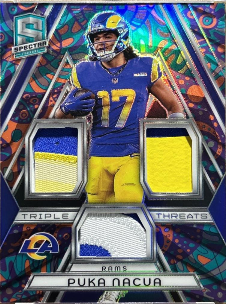 Puka Nacua [Psychedelic] #TT-PNA Prices | 2024 Panini Spectra Triple ...