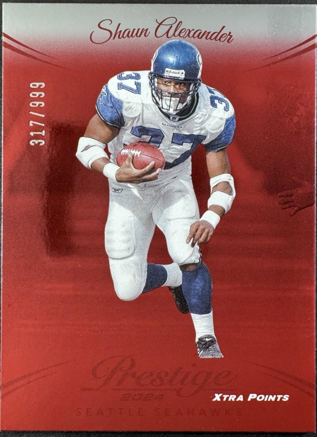 Shaun Alexander [Red Xtra Points] #274 Prices | 2024 Panini Prestige ...