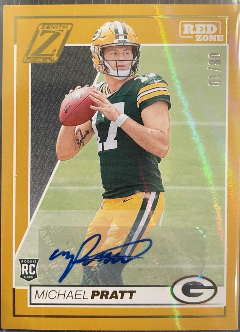 Michael Pratt [Rookie Red Zone Autograph Red] #180 Prices | 2024 Panini ...