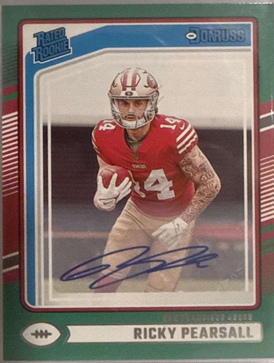 Ricky Pearsall [Green] #318 Prices | 2024 Panini Donruss Rated Rookies ...