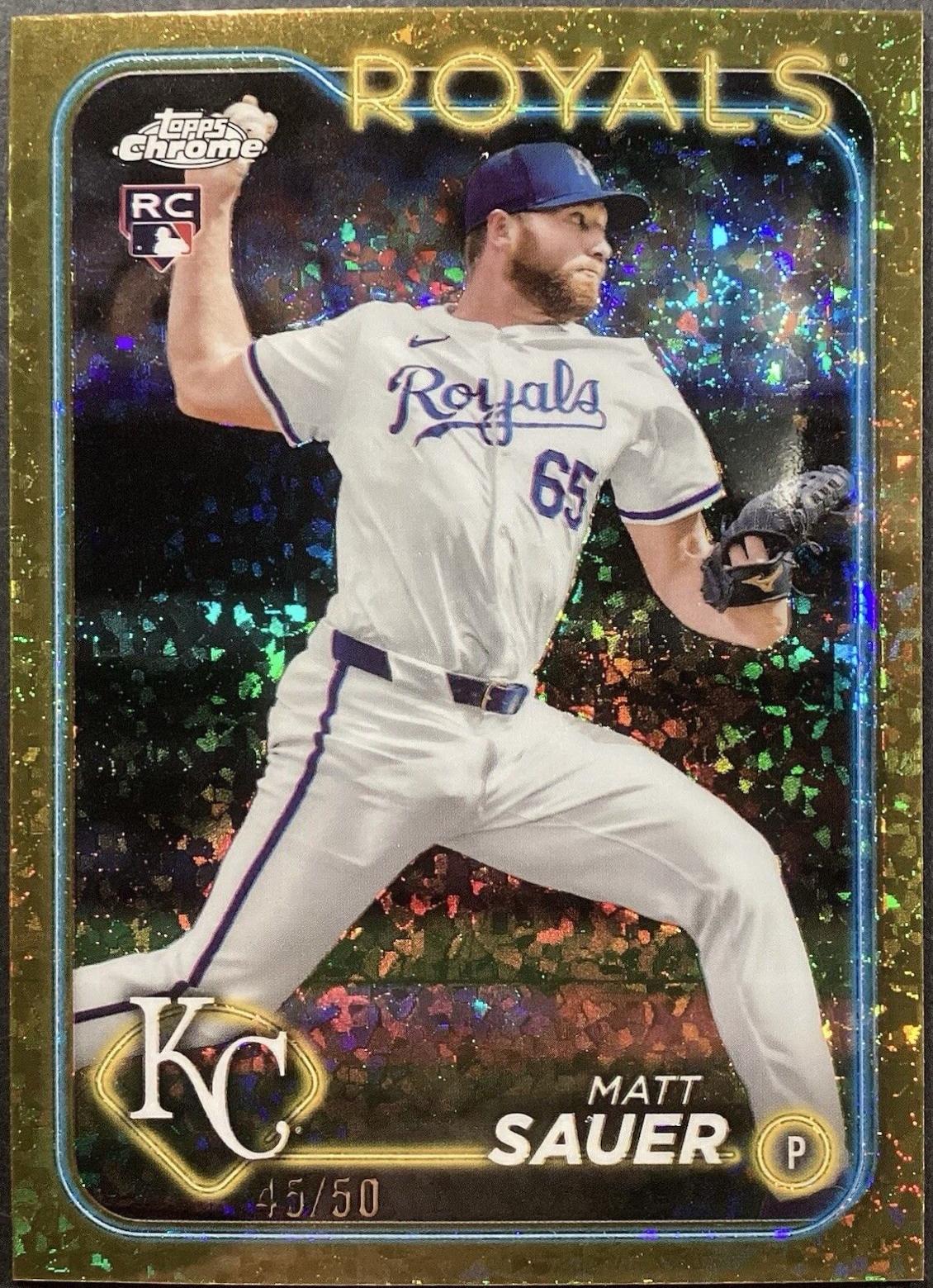 Matt Sauer [Gold Refractor] #USC155 Prices [Rookie] | 2024 Topps Chrome ...