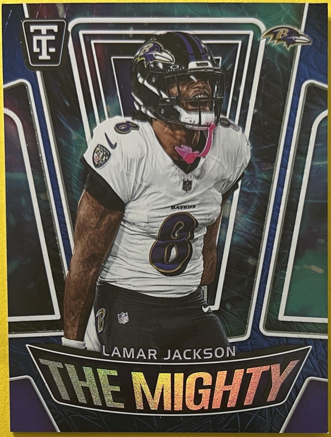 Lamar Jackson [Mirror Blue] #9 Prices | 2024 Panini Totally Certified ...