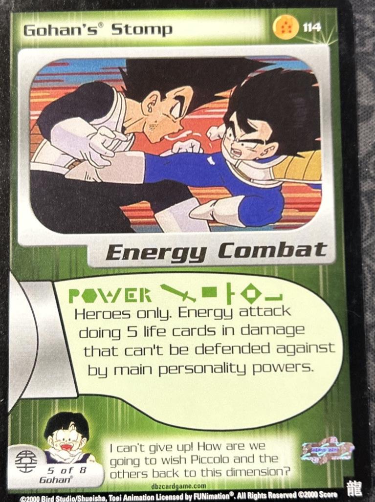 Gohan's Stomp 114 Prices | Dragon Ball Z Frieza Saga | Dragon Ball Cards