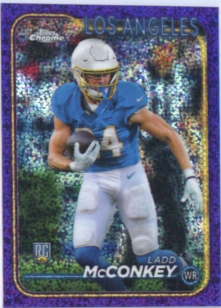 Ladd McConkey [Purple Speckle Refractor] #212 Prices | 2024 Topps ...