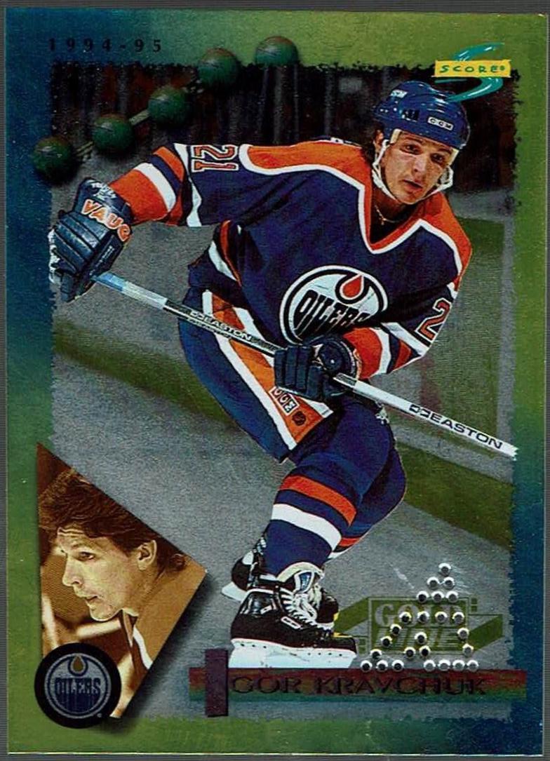 Igor Kravchuk [Gold Line Punched] #33 Prices | 1994 Score | Hockey Cards