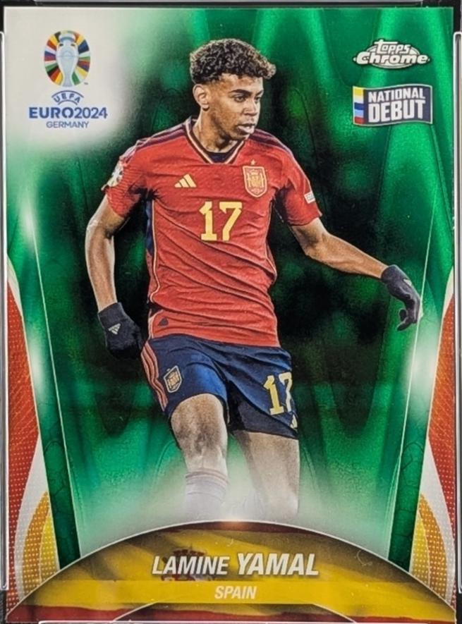 Lamine Yamal [Neon Green RayWave Refractor] #27 Prices | 2024 Topps ...