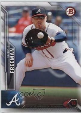 Freddie Freeman #7 Prices | 2016 Bowman | Baseball Cards