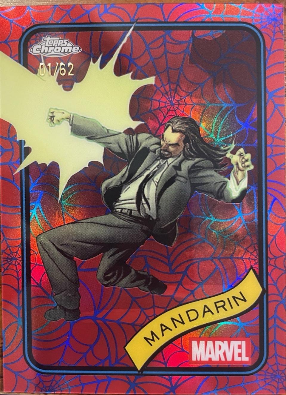 Mandarin [Blue Red Web] #41 Prices | Marvel 2025 Topps Chrome | Marvel ...