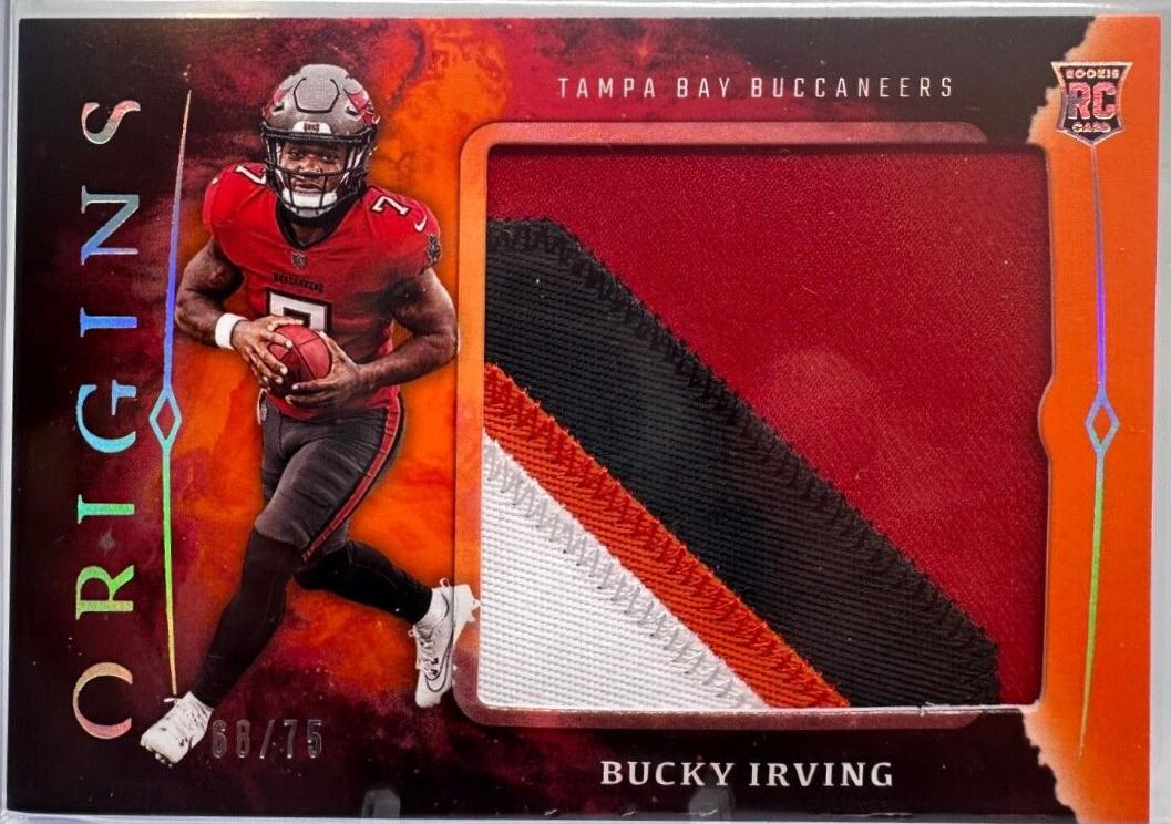 Bucky Irving [Orange] #RJJ-BIR Prices | 2024 Panini Origins Rookie ...