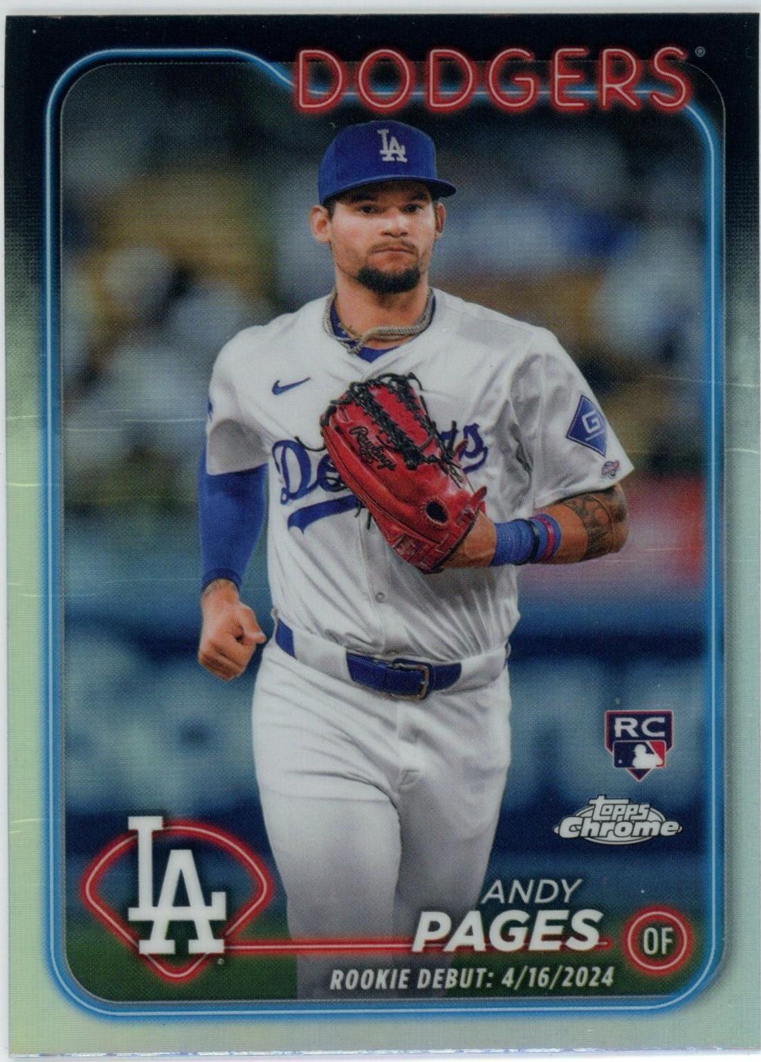 Andy Pages [Refractor] #USC186 Prices | 2024 Topps Chrome Update ...