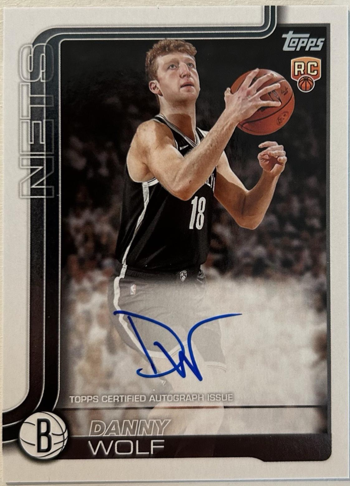Danny Wolf #TFRR-DW Prices | 2025 Topps Flagship Real One Rookie ...