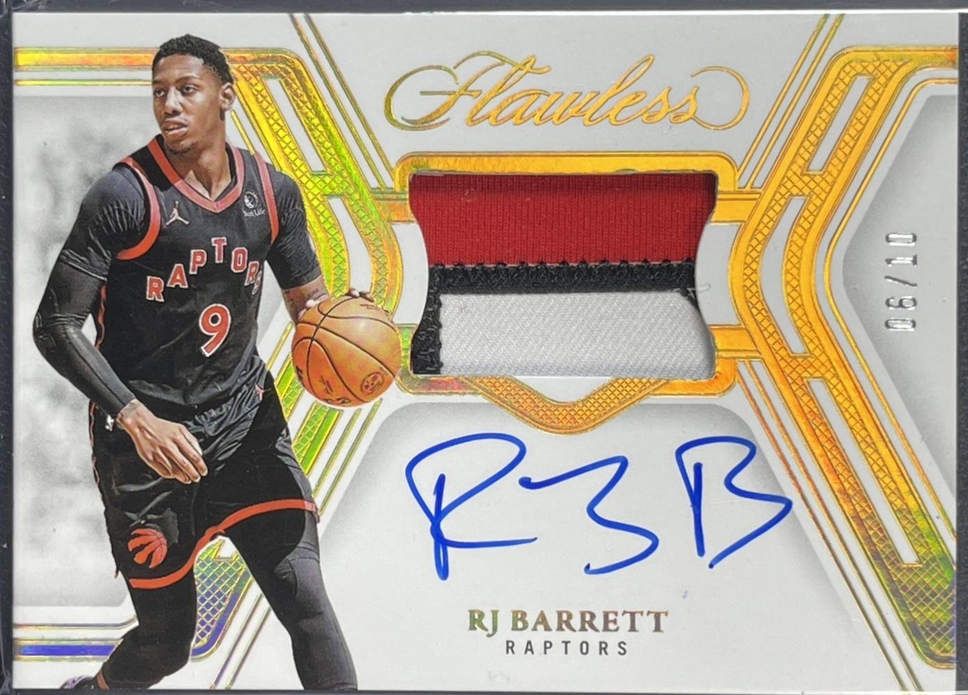 RJ Barrett [Gold] #25 Prices | 2024 Panini Flawless Signature Prime ...