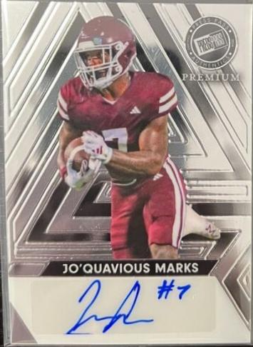 Jo'Quavious Marks #BA-JQM Prices | 2024 Press Pass Premium Autograph ...