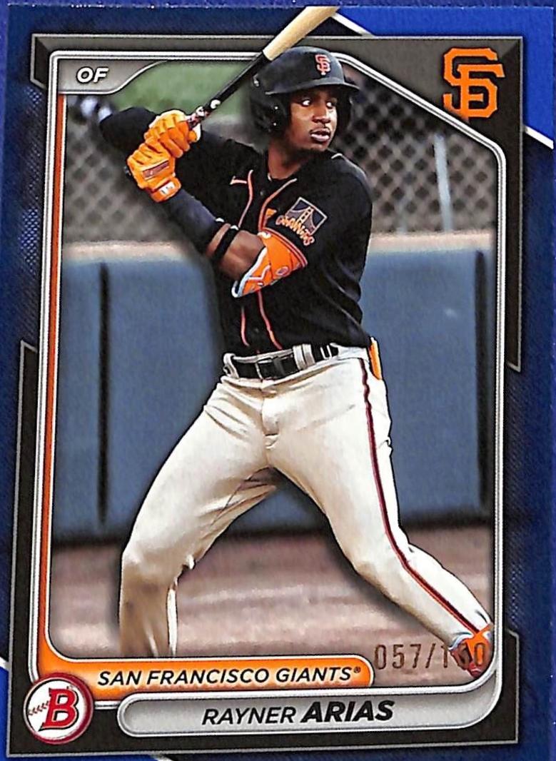 Rayner Arias [Blue] #BD-189 Prices | 2024 Bowman Draft | Baseball Cards