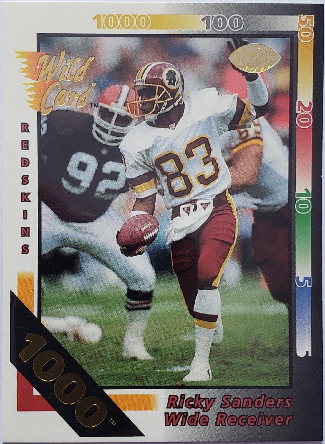 Ricky Sanders [1000 Stripe] #137 Prices | 1992 Wild Card | Football Cards