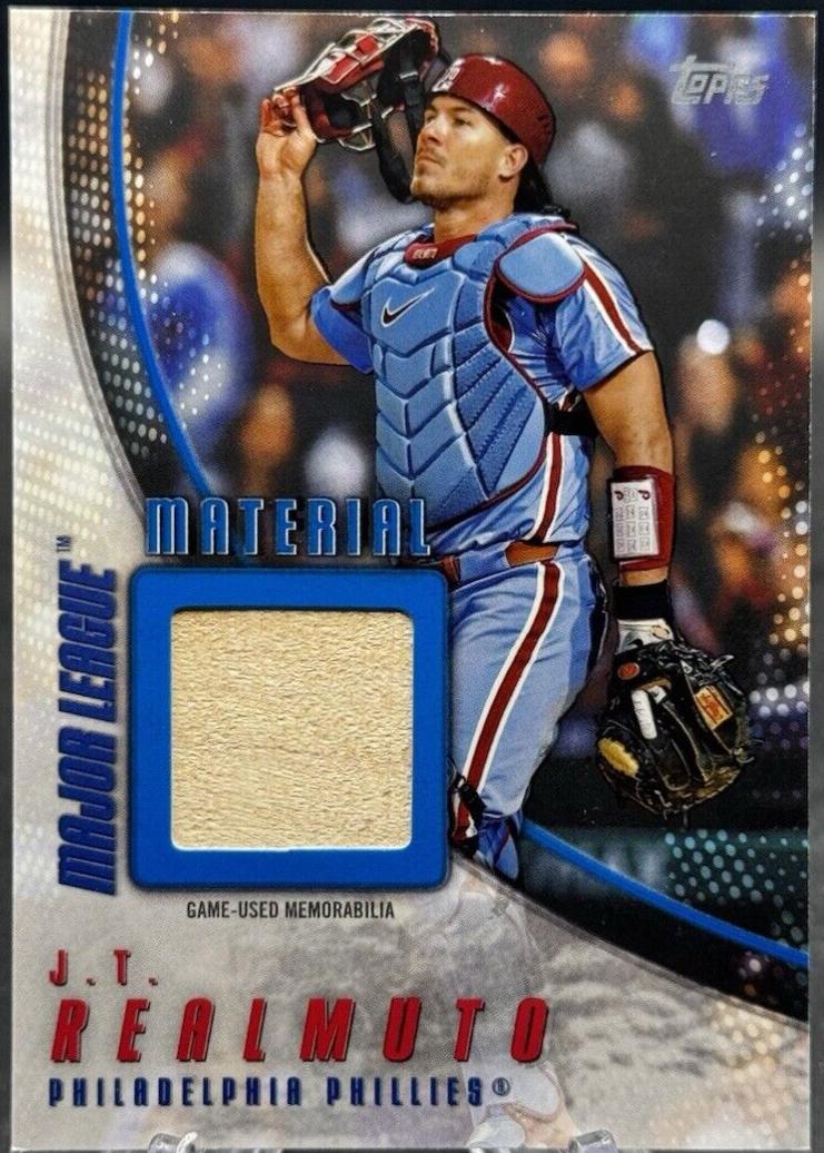 J.T. Realmuto [Blue] #MLM-JTR Prices | 2025 Topps Major League Material ...