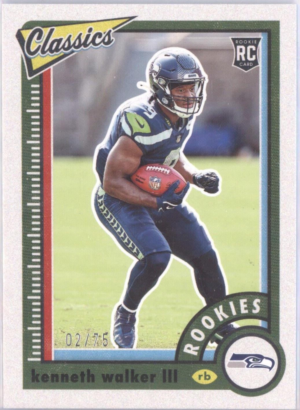 Kenneth Walker III [Blue Back] #158 Prices | 2022 Panini Classics ...