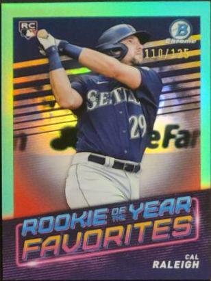 Cal Raleigh [Aqua] #ROYF-7 Prices | 2022 Bowman Rookie of the Year ...
