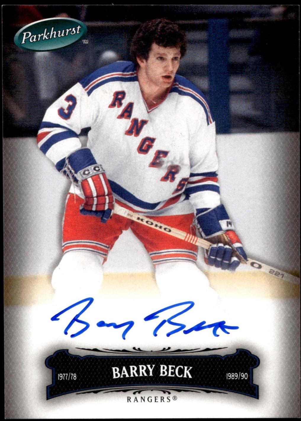 Barry Beck [Autograph] #12 Prices | 2006 Parkhurst | Hockey Cards