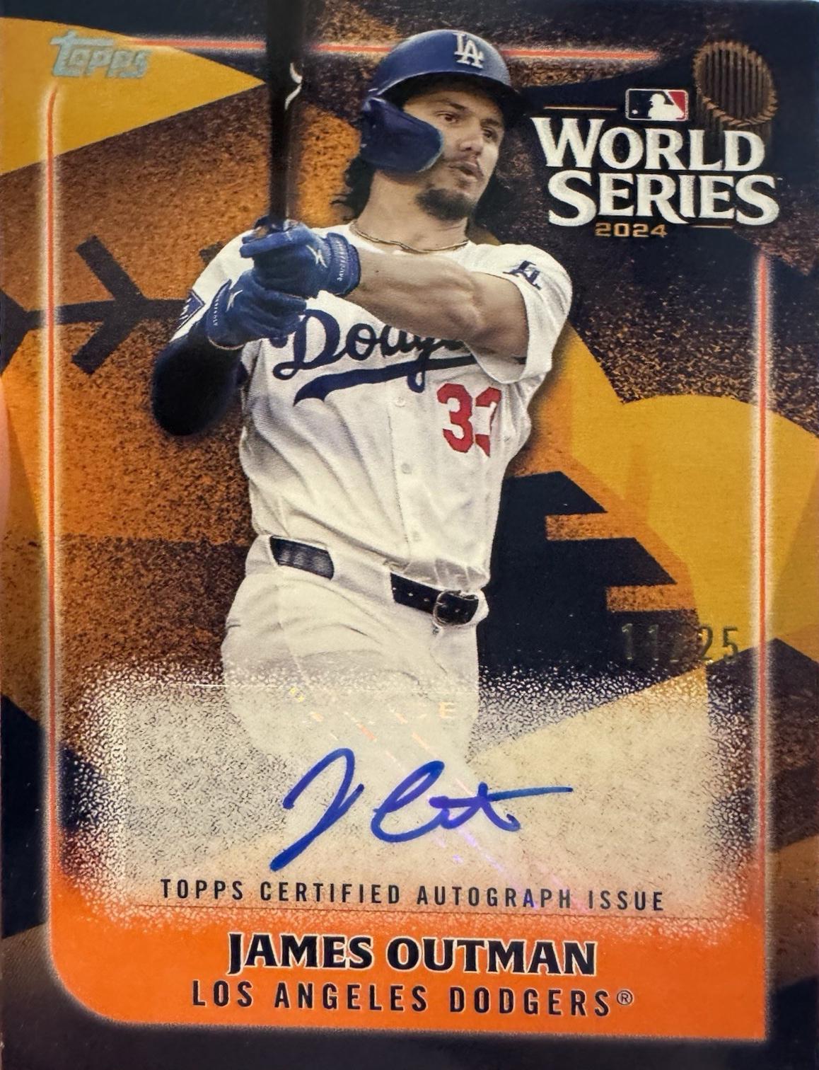 James Outman [Orange] #WCA-JO Prices | 2025 Topps World Champion ...