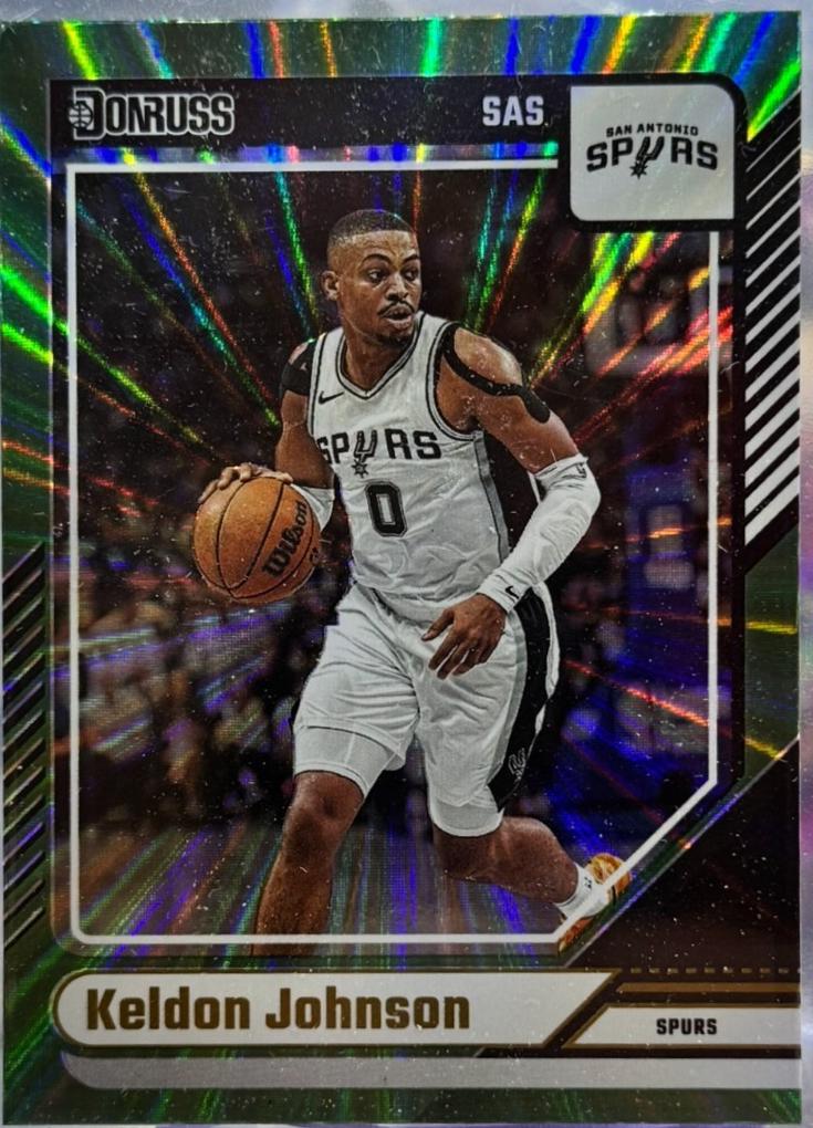 Keldon Johnson [Holo Green Laser] #145 Prices | 2024 Panini Donruss | Basketball Cards