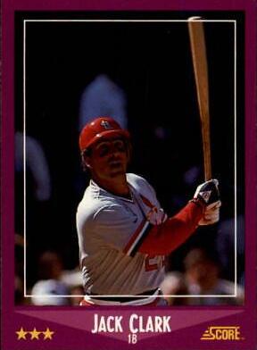 Jack Clark #100 Prices | 1988 Score | Baseball Cards