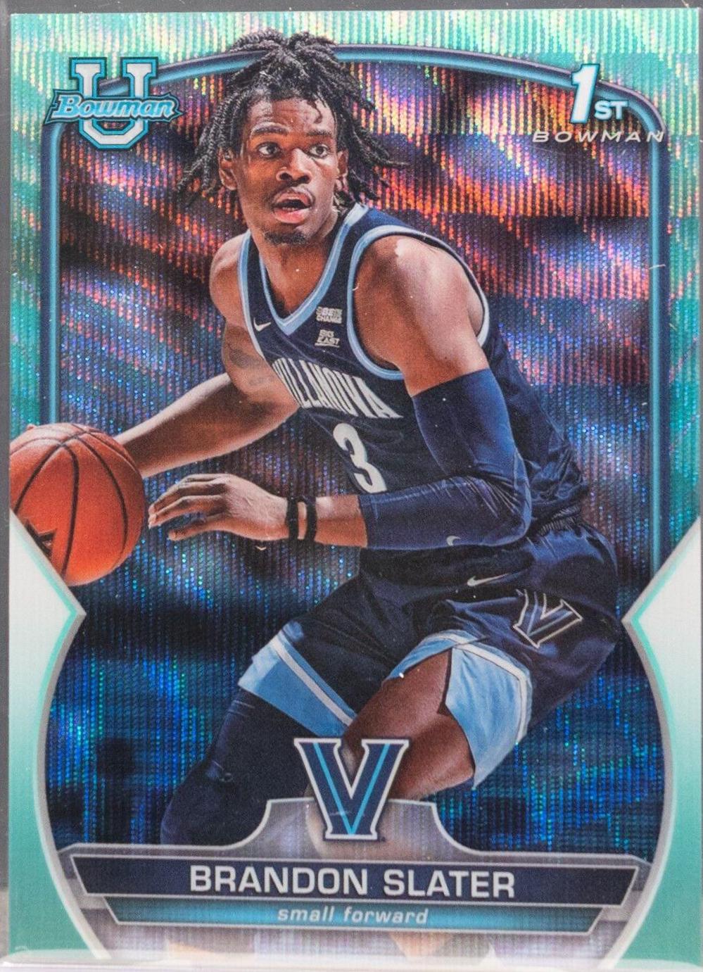 Brandon Slater [Aqua Wave] #30 Prices | 2022 Bowman Chrome University ...