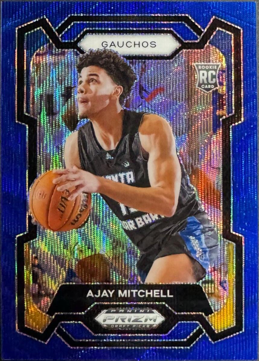 Ajay Mitchell [Blue Wave] #37 Prices | 2024 Prizm Draft Picks ...