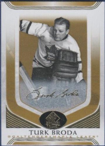 Turk Broda [Gold] #43 Prices | 2020 SP Signature Edition Legends ...