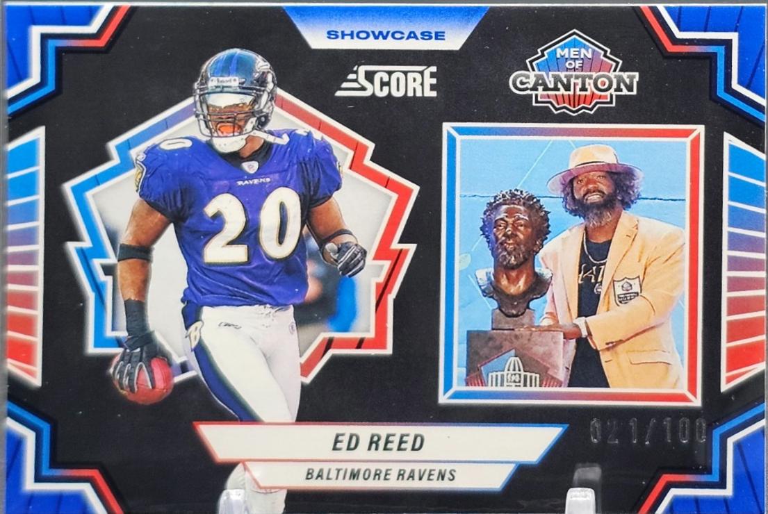 Ed Reed [Showcase] #6 Prices | 2025 Panini Score Men of Canton ...