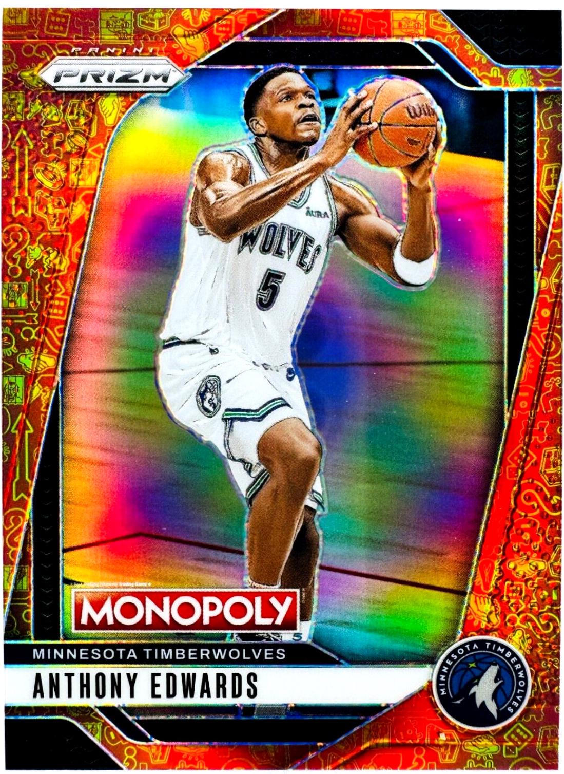 Anthony Edwards [Orange] #88 Prices | 2024 Panini Prizm Monopoly ...