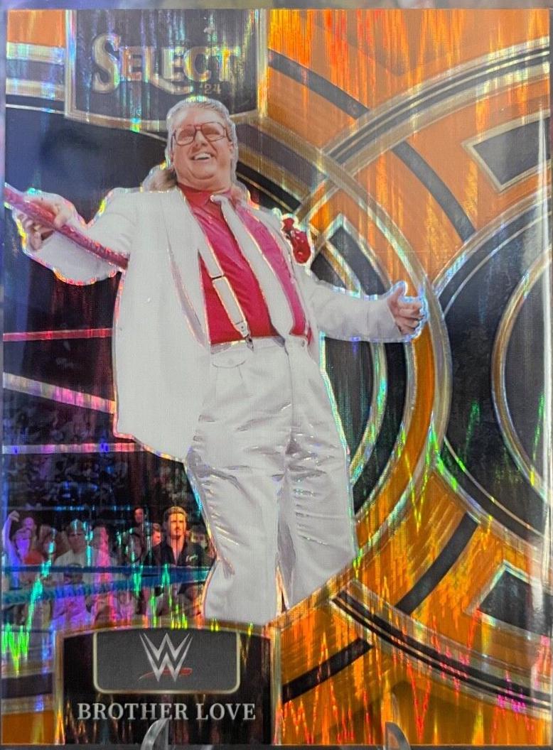 Brother Love [Orange Flash Prizm] #173 Prices | 2024 Panini Select WWE ...