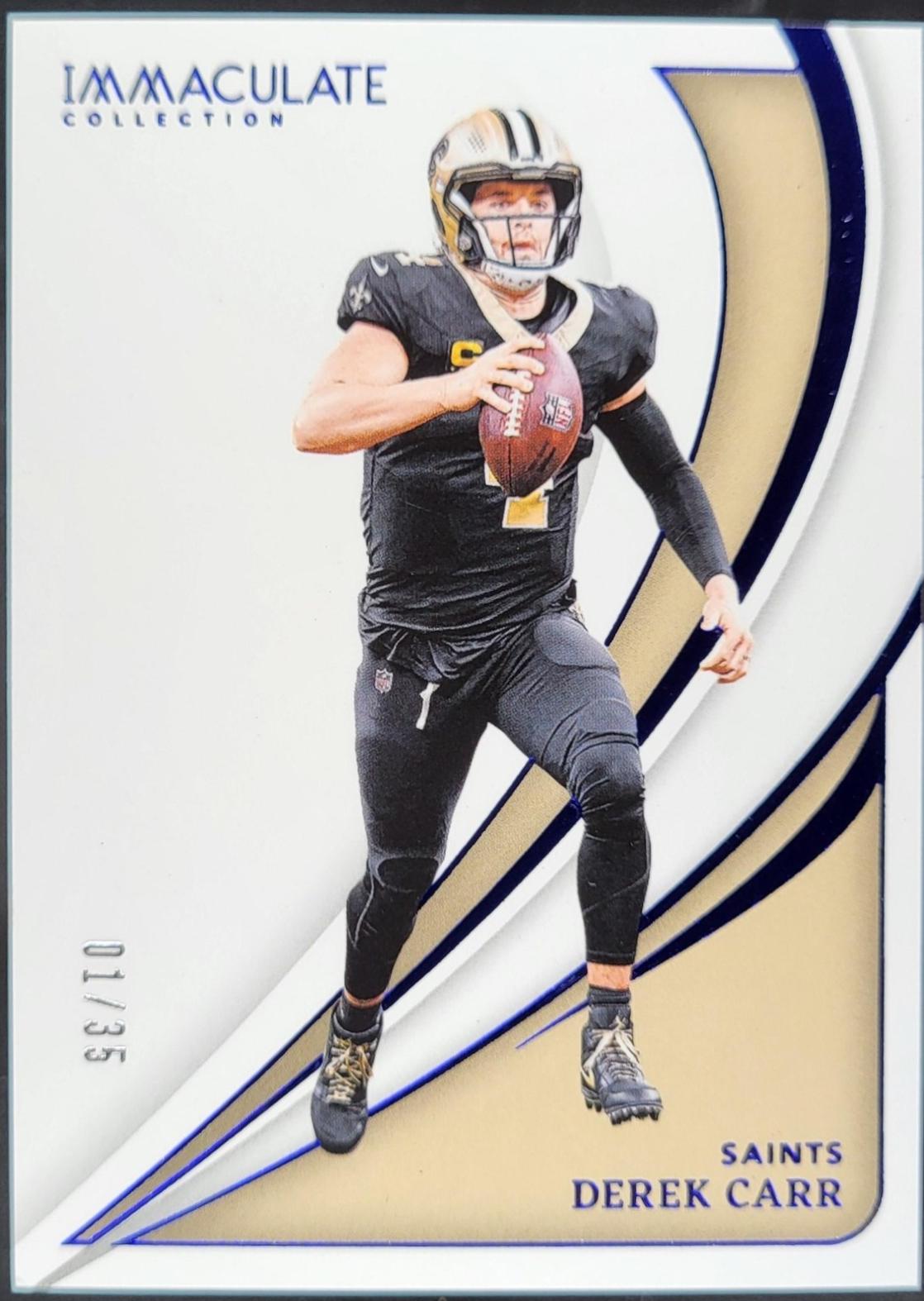Derek Carr [Blue] #21 Prices | 2024 Panini Immaculate | Football Cards