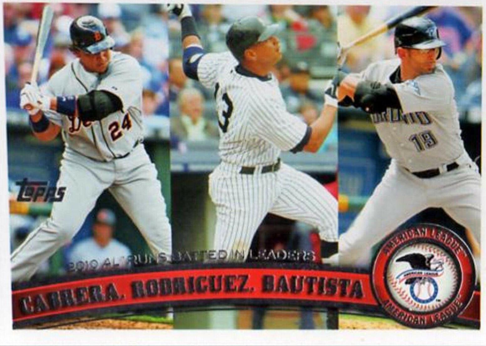 Bautista, Cabrera, Rodriguez #306 Prices | 2011 Topps | Baseball Cards