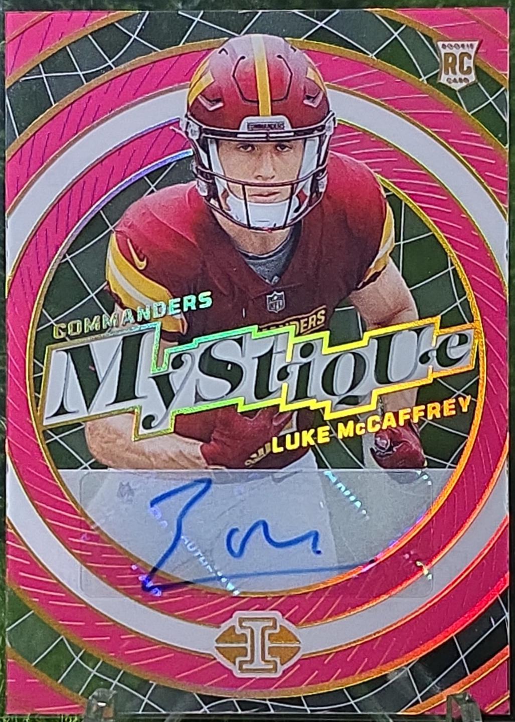 Luke McCaffrey [Pink] #30 Prices | 2024 Panini Illusions Mystique ...