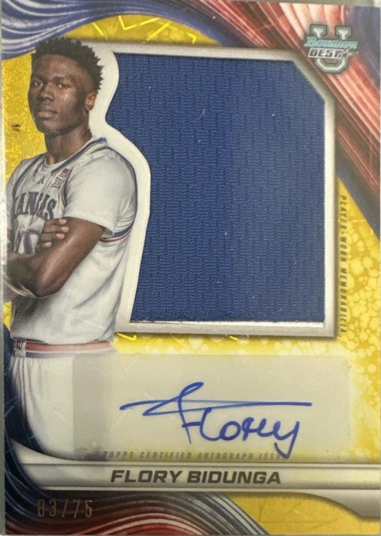 Flory Bidunga #PJRA-FB Prices | 2024 Bowman Best University Prospect ...