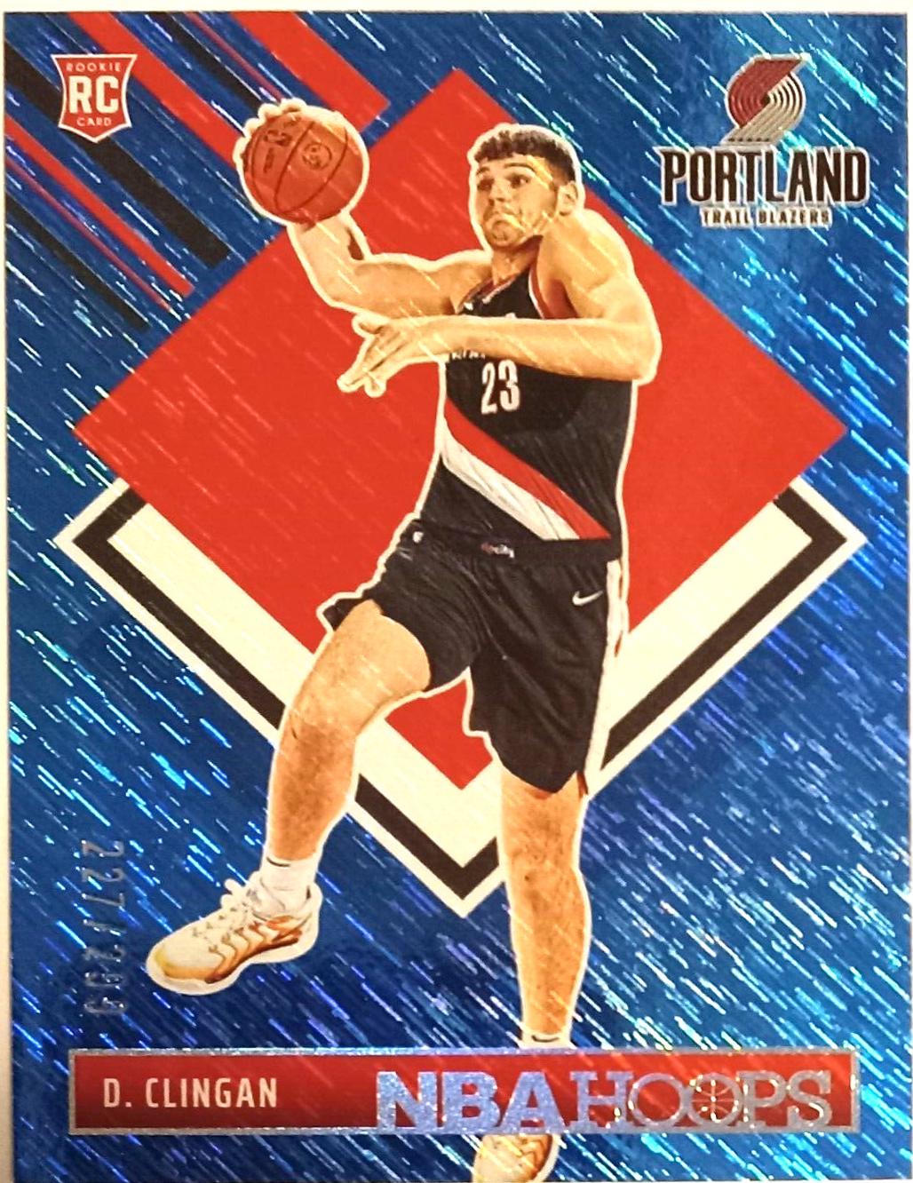 Donovan Clingan [Blue] #293 Prices | 2024 Panini NBA Hoops | Basketball ...