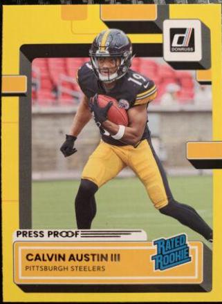 Calvin Austin III [Press Proof Yellow] #336 Prices | 2022 Panini ...