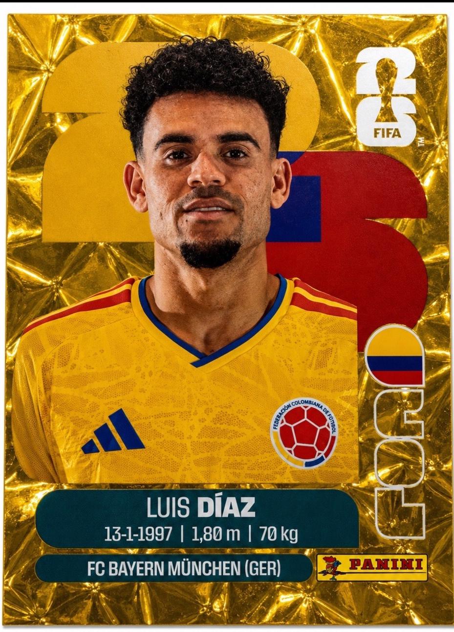 Luis Diaz [Gold Flood Crumple] #COL20 Prices | 2026 Panini FIFA World ...