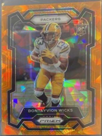 Dontayvion Wicks [Orange Ice] #333 Prices | 2023 Panini Prizm ...