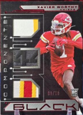Xavier Worthy [Ruby] #CO8 Prices | 2024 Panini Black Components ...