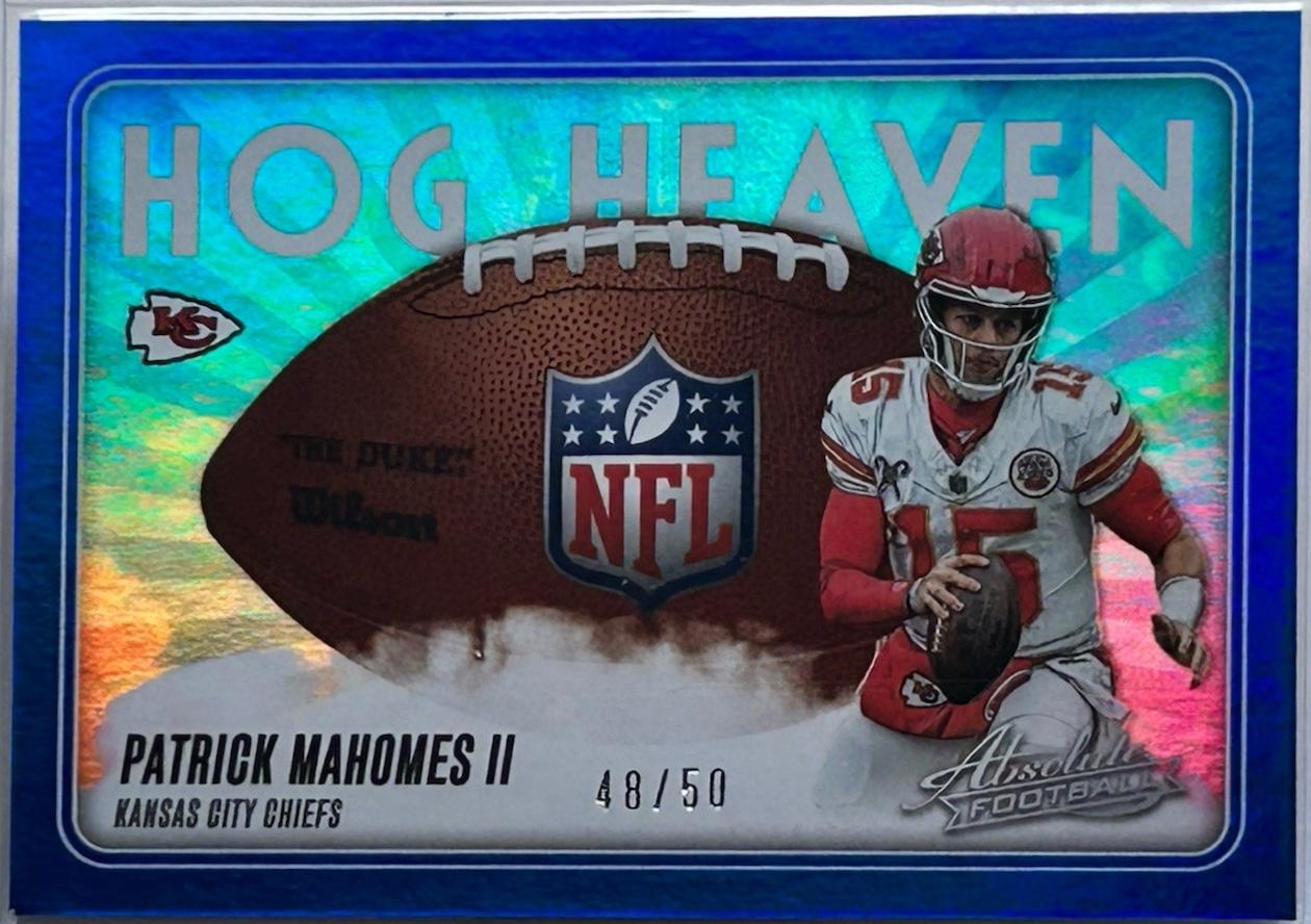 Patrick Mahomes Ii Blue Hh Pms Prices 2025 Panini Absolute Hog