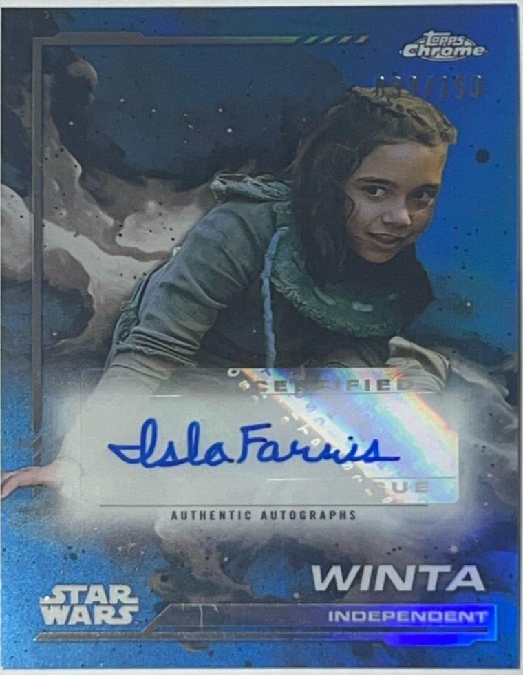 Isla Farris as Winta #AU-IF Prices | Star Wars 2024 Topps Chrome ...